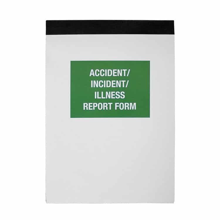 A5 ACCIDENT REPORT PADS PORTRAIT IT4911 – Safetynet Solutions UK